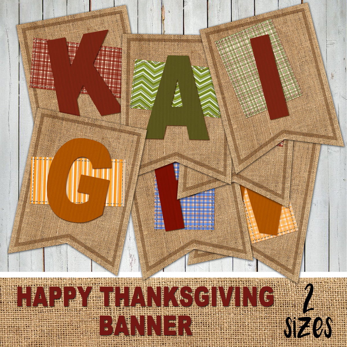 HAPPY THANKSGIVING BANNER – Digital file -Instant Download- – Printing ...