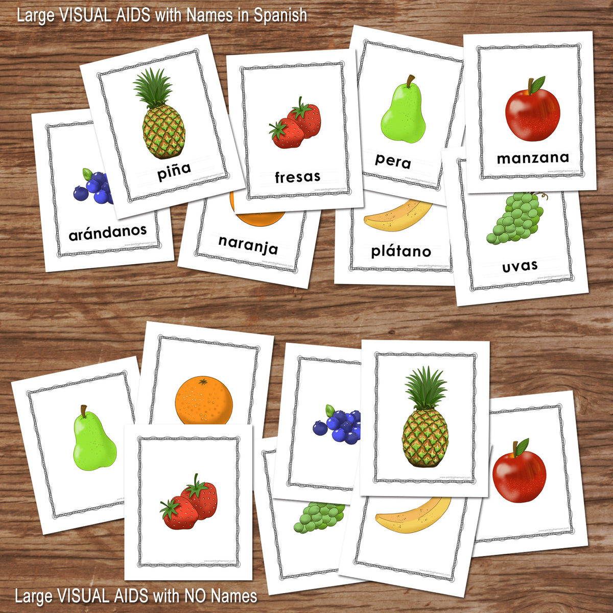 FRUITS IN SPANISH - WORKSHEET ACTIVITIES– Flashcards, Activities, Visu ...