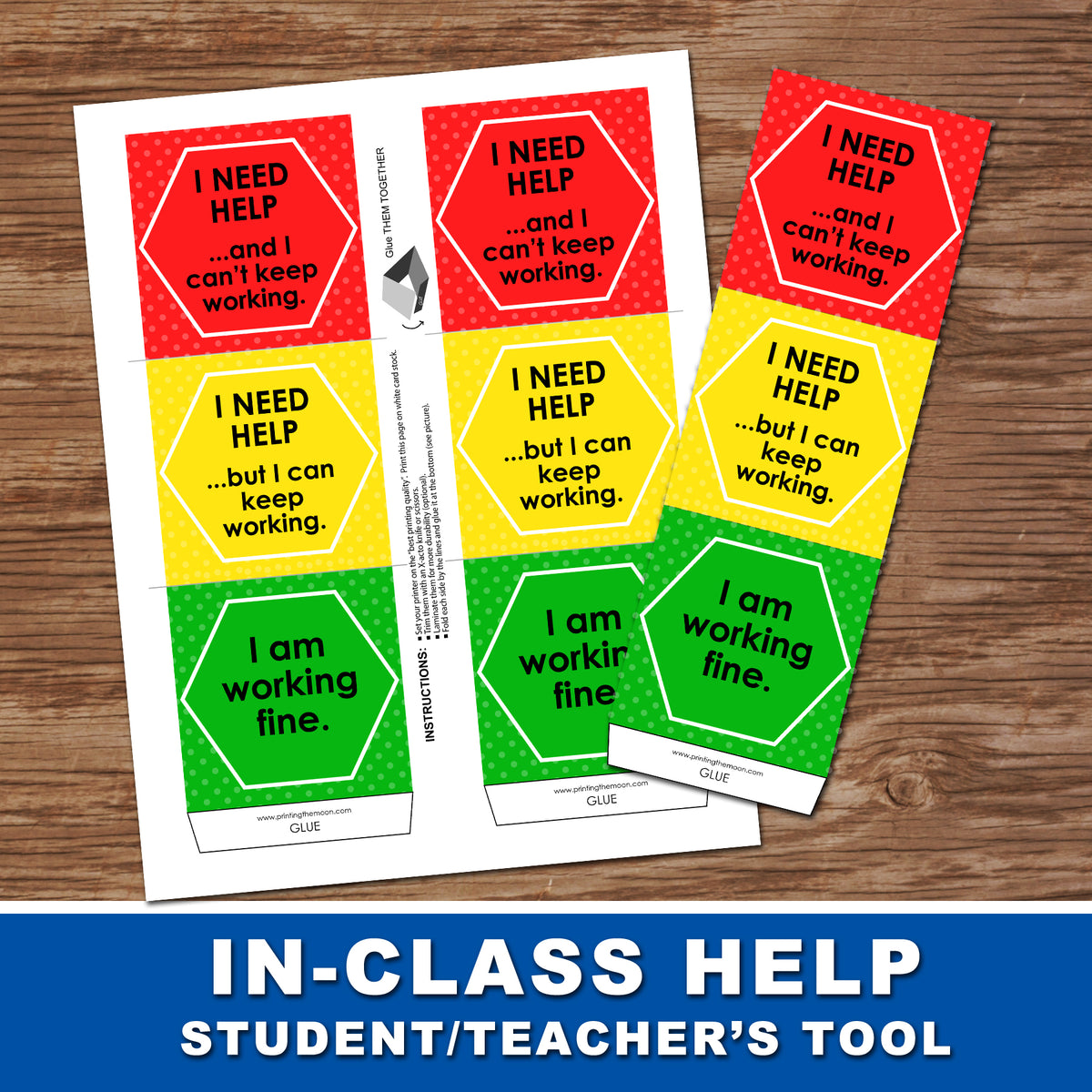 STUDENT- TEACHER HELP TOOL – Asking for help tool, Classroom resource ...