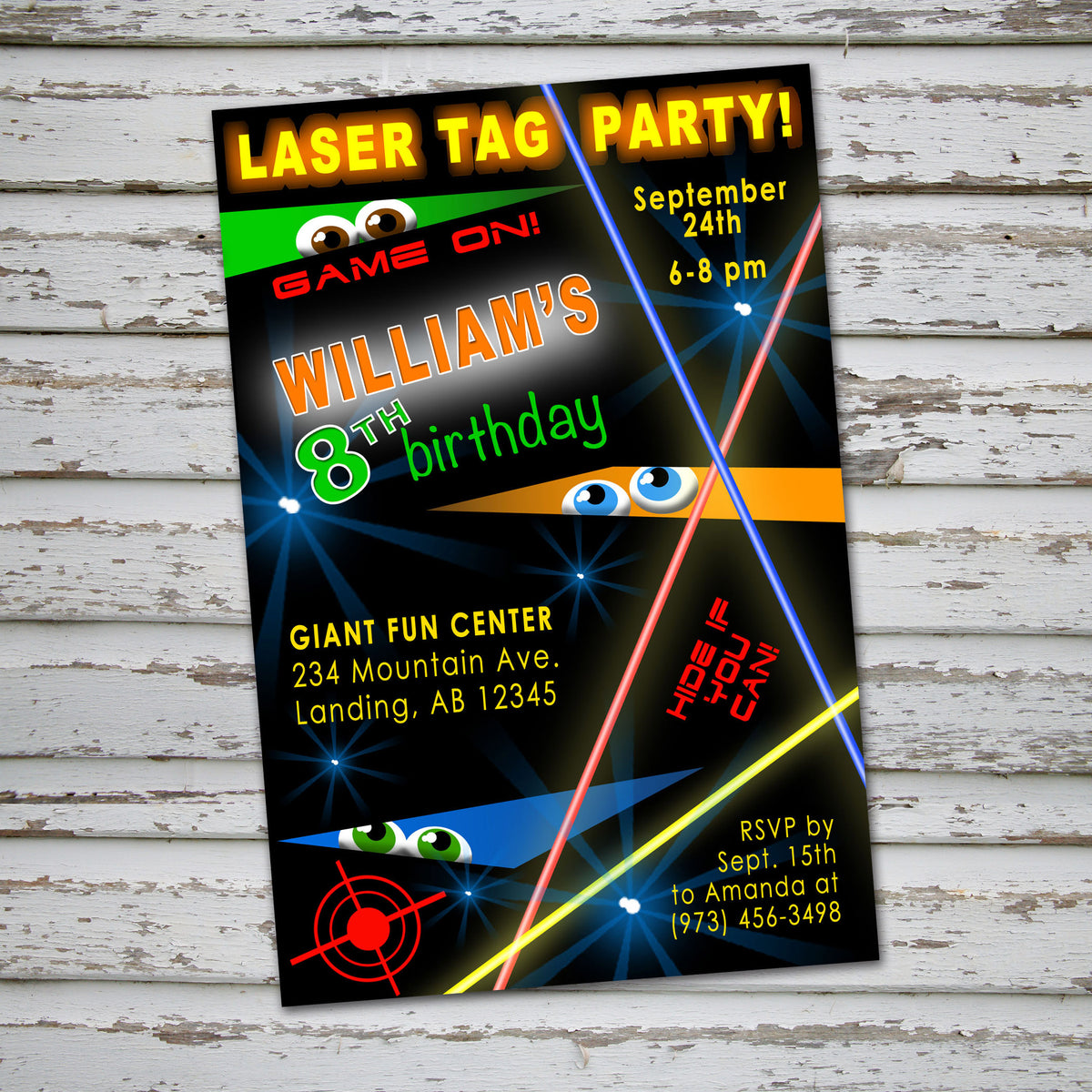 LASER TAG Theme – Printing The Moon