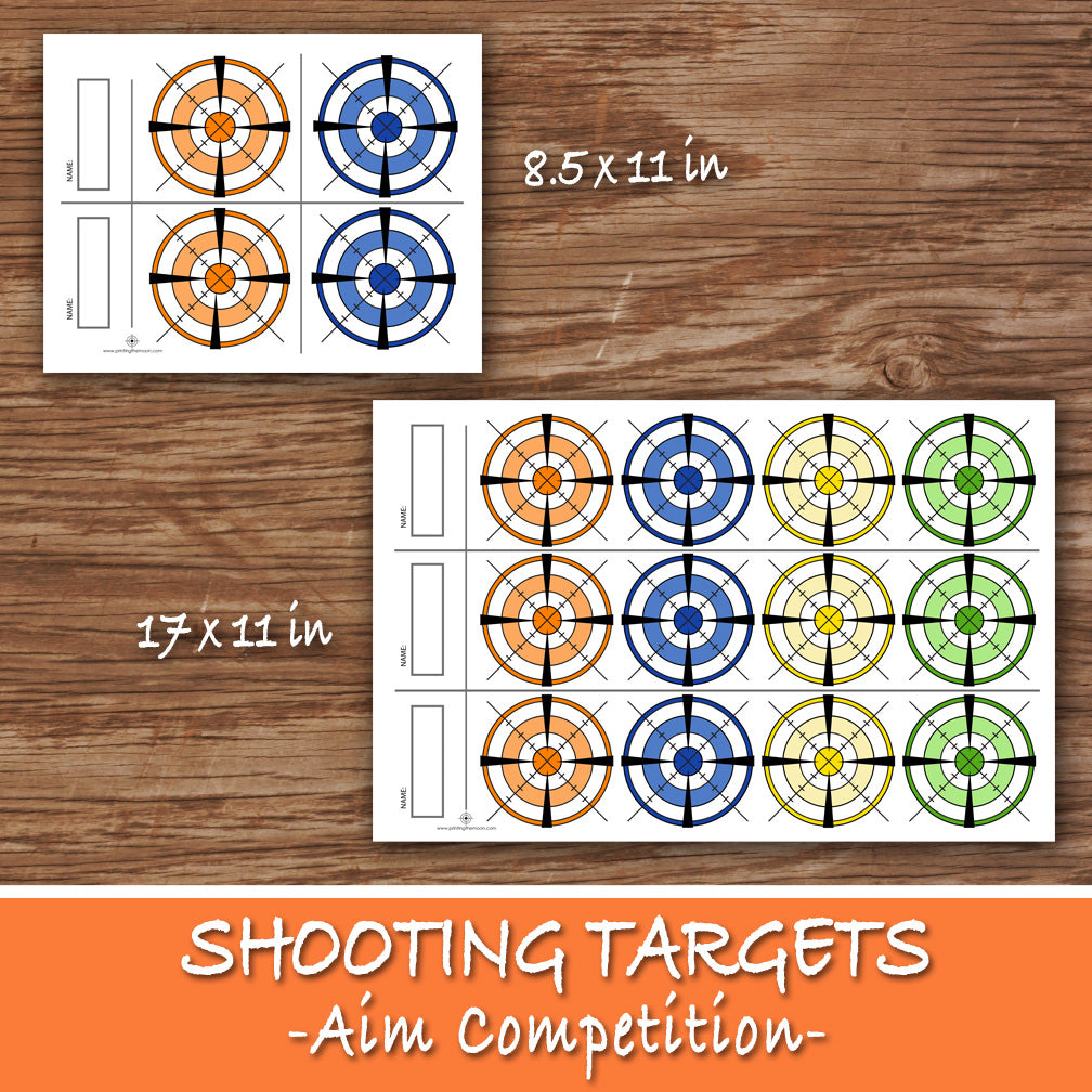 SHOOTING TARGET COMPETITION- Multiple Bullseye Game – Dart Shooting Ta ...