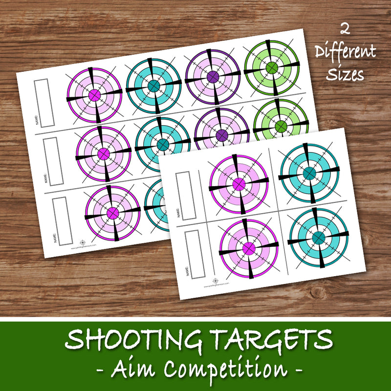 SHOOTING TARGET COMPETITION- Multiple Bullseye Game – Dart Shooting Ta ...