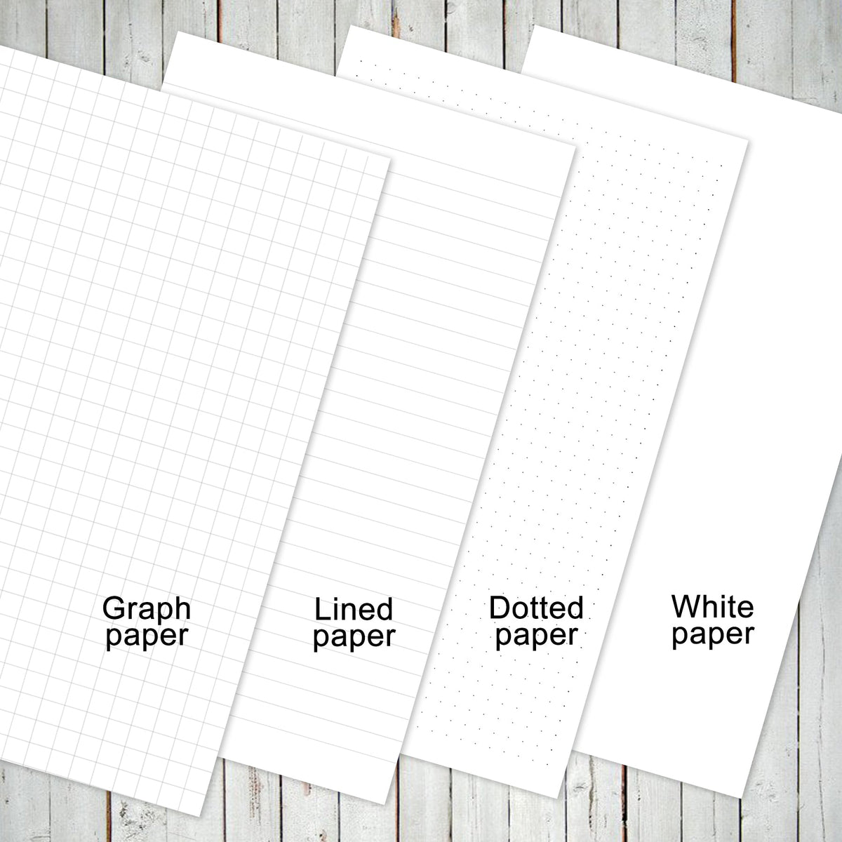 TRAVELER'S NOTEBOOK INSERTS ONLY - A5 Notebooks, Set of 4 notebooks, M ...