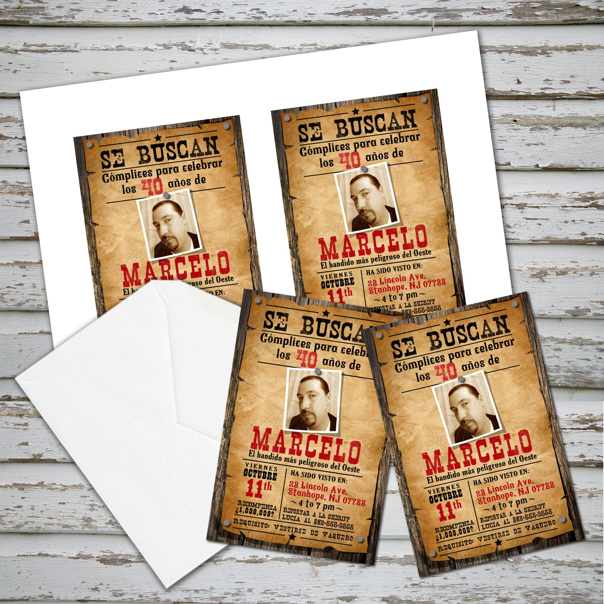 OESTE - COWBOY BIRTHDAY INVITATION - Fiesta VAQUERA en Espanol – Digit ...