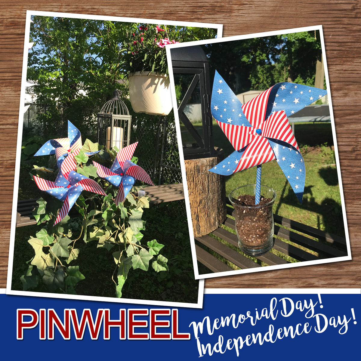 PINWHEEL - MEMORIAL DAY - DIY Patriotic Weekend! - Instant Download ...