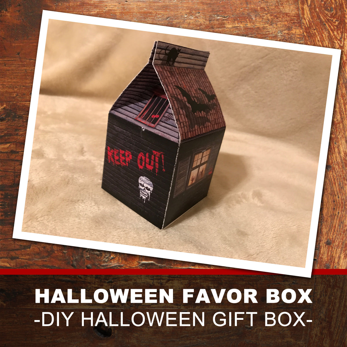 HORROR HOUSE GIFT or FAVOR BOX - DIY HALLOWEEN BOX! - Instant Download ...
