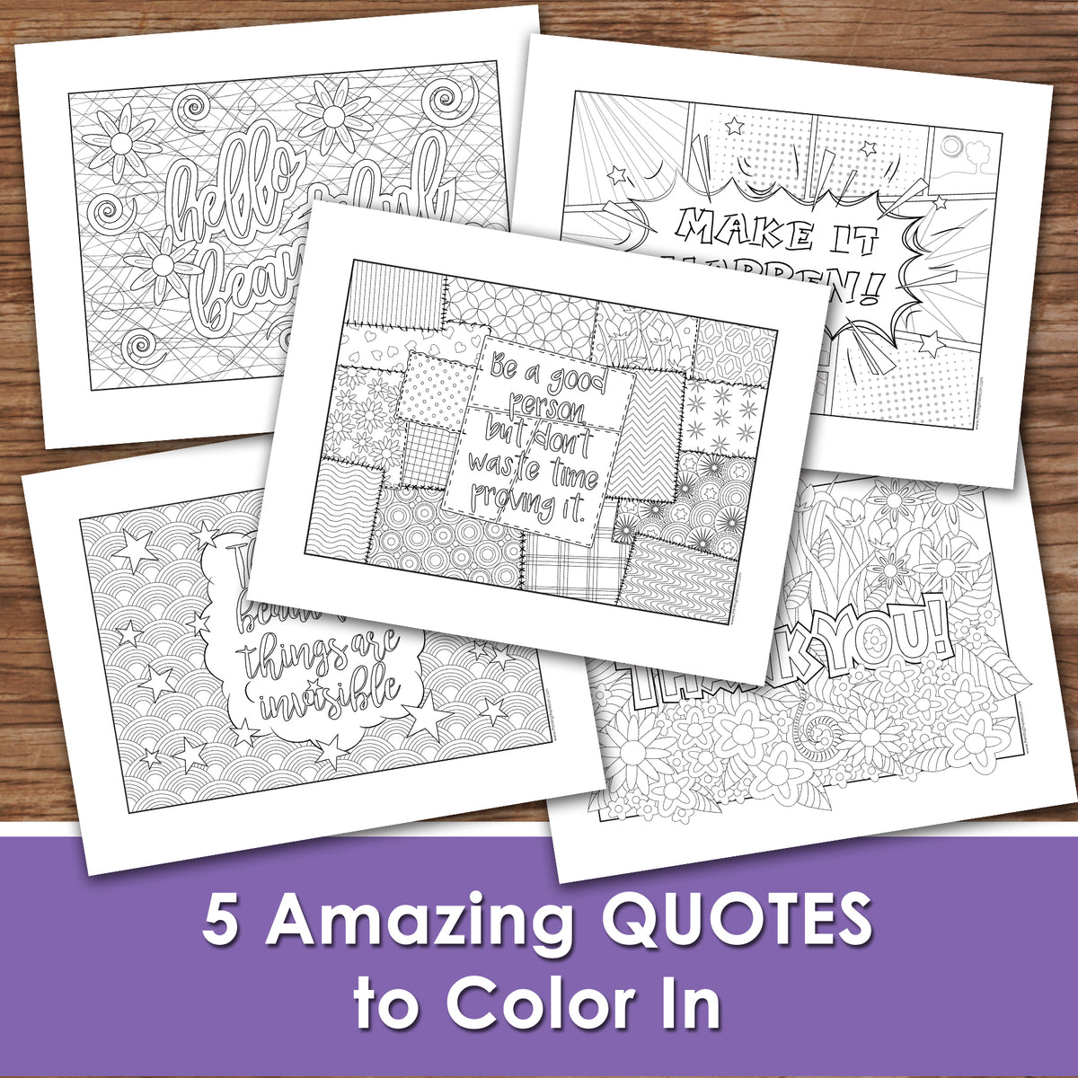 COLOR COOL PHRASES - Cool Designs - PDF file - Instant Download ...