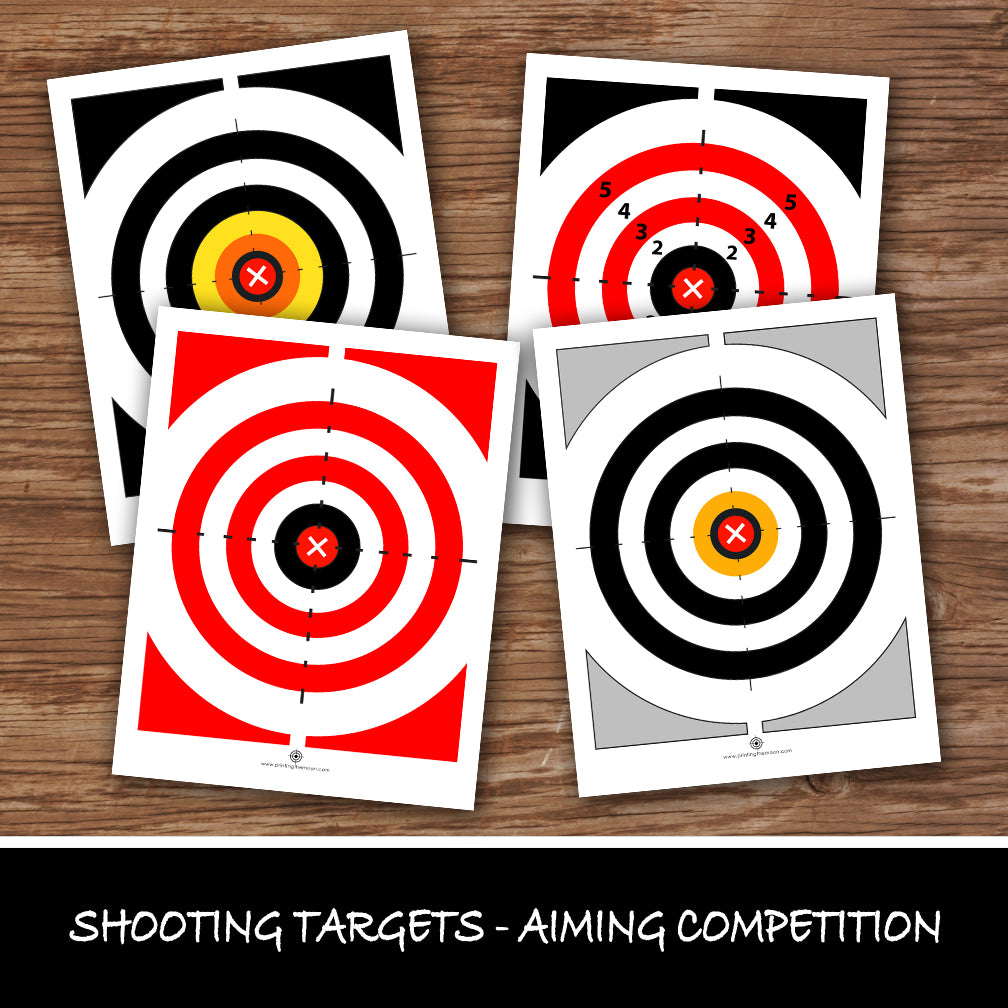 SHOOTING TARGETS - Multiple Pages – Shooting Target, Digital file -Ins ...